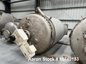 3000 gallon Gea-Niro, 304 Stainless Steel Reactor, Vertical, Jacketed ...