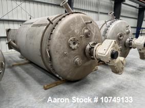 3000 gallon Gea-Niro, 304 Stainless Steel Reactor, Vertical, Jacketed ...