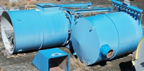 1400 sq.ft., Mac, baghouse dust collector, pulse jet, airlock feeder ...