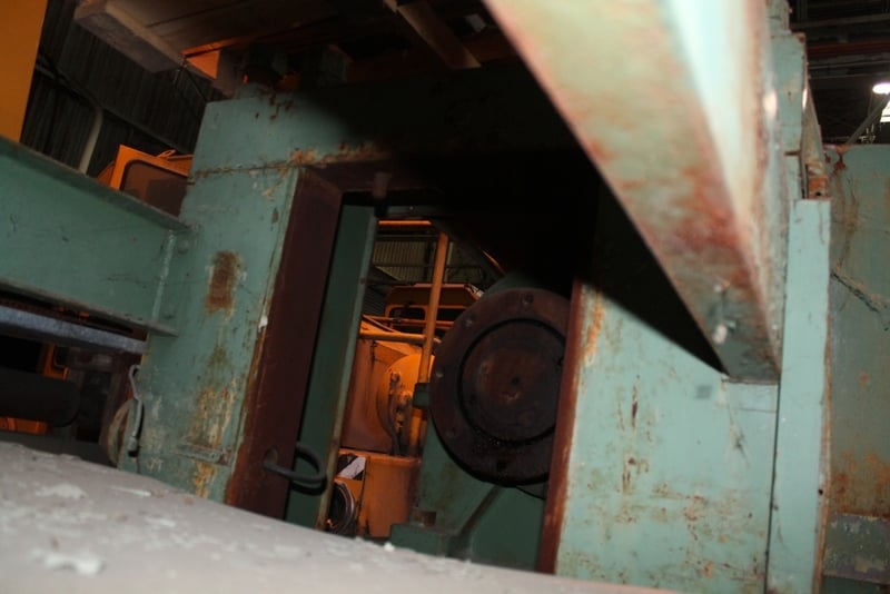 Memco #200, embossing roll, 38"-64" adjust.base, 100 HP, complete w/hyd ...