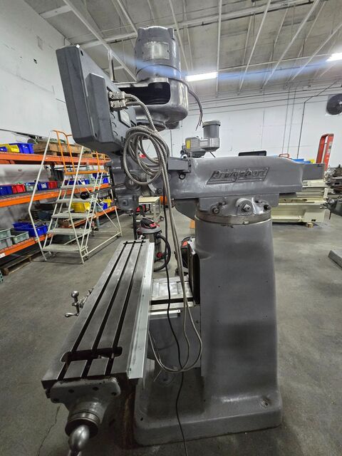 Bridgeport #Series-I, vertical knee mill, 9" x42" tbl., 1 HP step pully ...