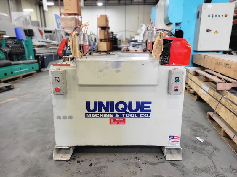 Unique #313, automatic miter machine, 1" material thickness, 4 ...