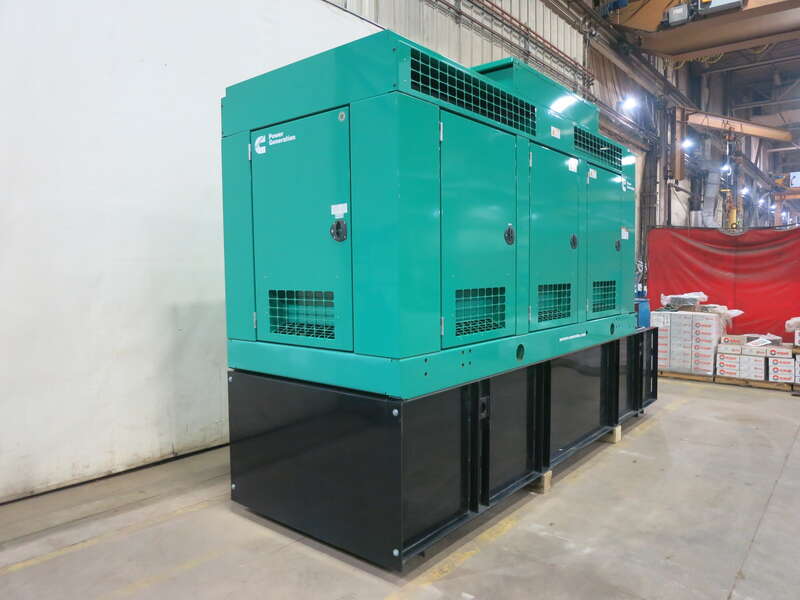 450 KW Cummins #DFEJ, standby diesel generator set, 89 hours, QSX15-G9 ...