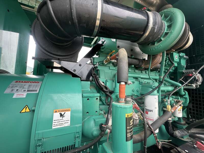 450 KW Cummins #DFEJ, standby diesel generator set, 89 hours, QSX15-G9 ...