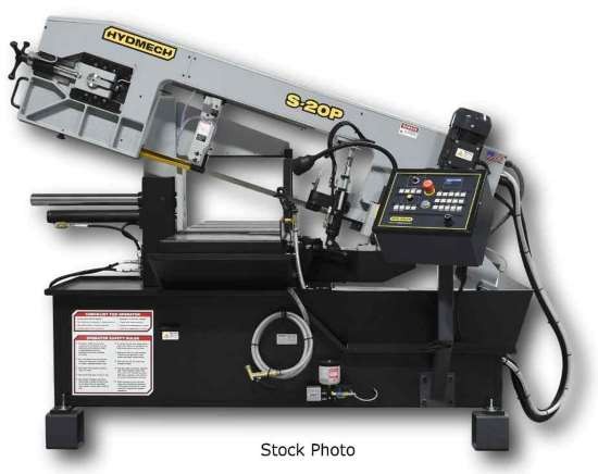 13" x 18" Hyd-Mech #S20P, semi-auto pivot-style bandsaw, 1" x14'10" blade, 3 HP, 45-330 SFM, new ...