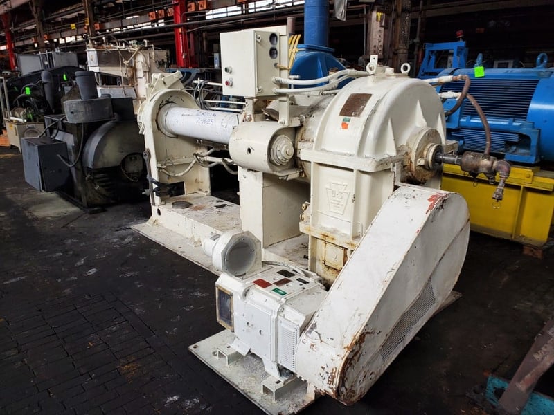 6" Davis Standard, cold feed silicone extruder, 12:1 L/D, 75 HP, 1750 ...