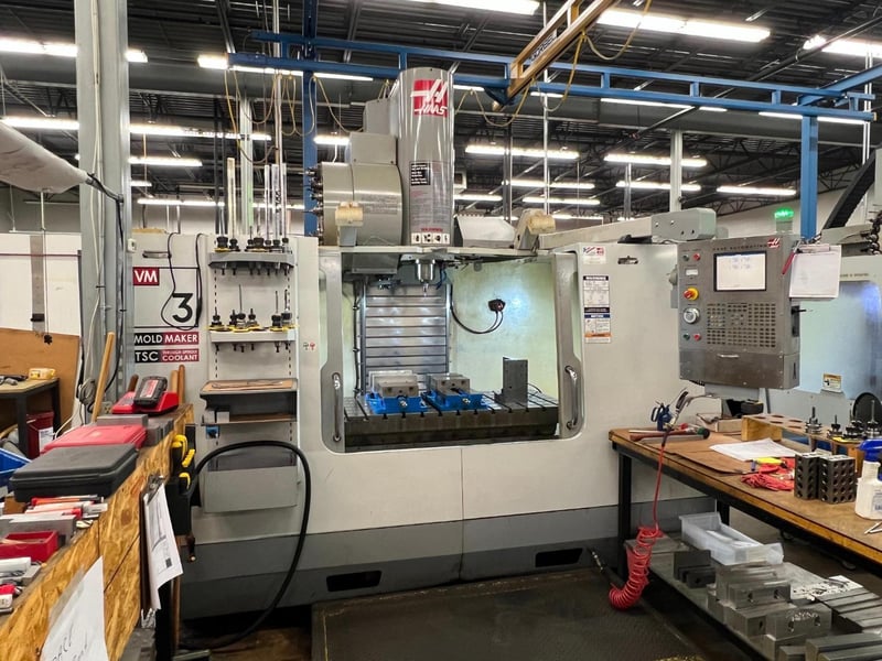 Haas #VM-3, CNC vertical machining center, 24 automatic tool changer, 40" X, 26" Y, 24" Z, 12000 ...