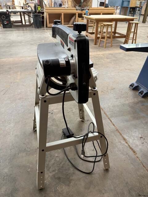 Jet #JWSS-22B, scroll saw, 22", 120 V. For Sale | Surplus Record