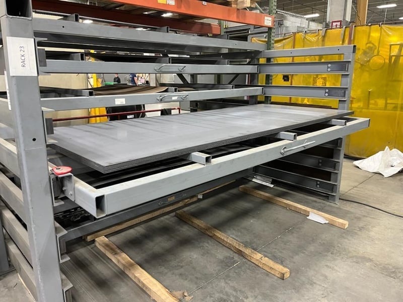 60" x 120" Sheet Storage Rack, 6-shelves, 5000 lb. capacity For Sale ...