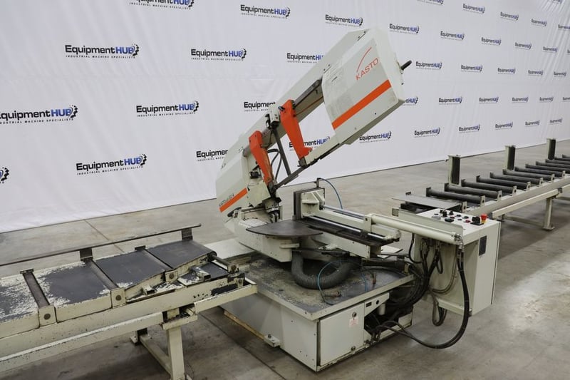 15.74" Kasto #Cut-GU-4, semi-automatic horizontal band saw, infeed ...