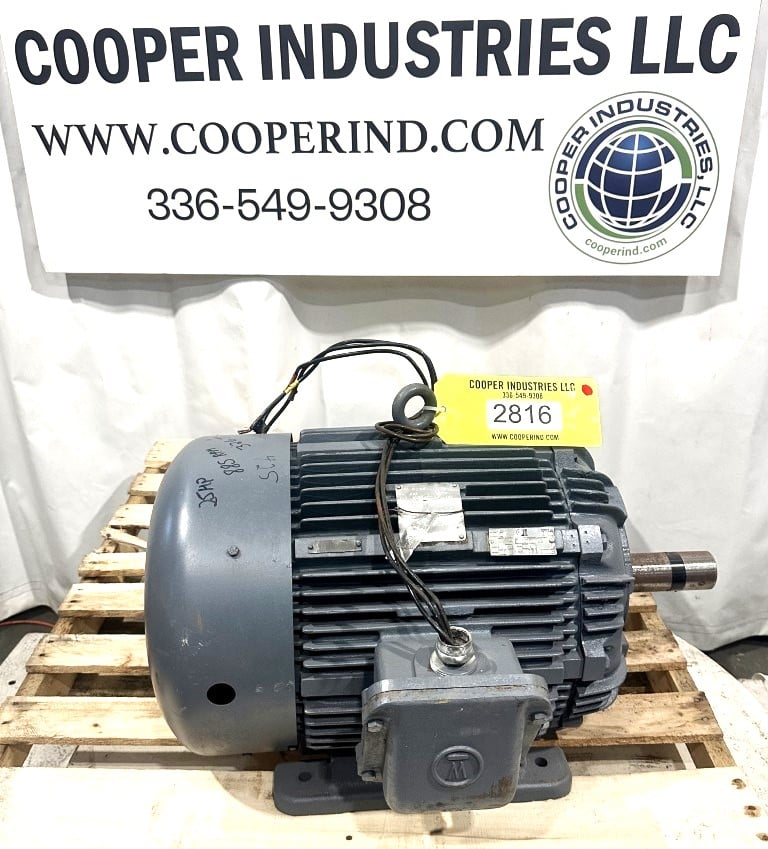25 HP 885 RPM Westinghouse, Electric Motor, Frame 326T, 3 Phase, 60 Hz ...