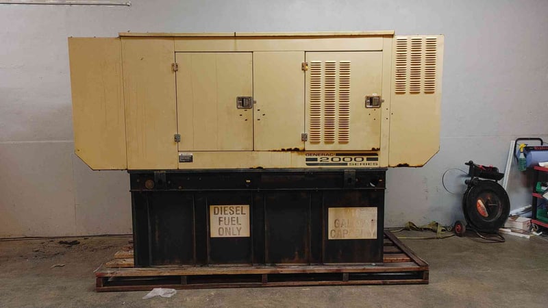 60 KW Generac #2000-Series, Diesel Generator, 1 Phase, 154 hours, load ...
