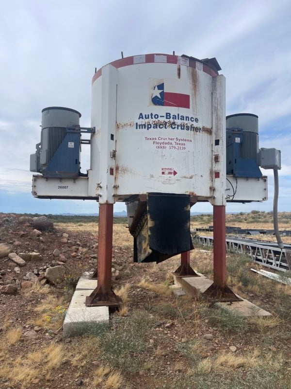 Texas Crusher Systems #2000, vertical shaft impact (VSI), 1/4" product ...