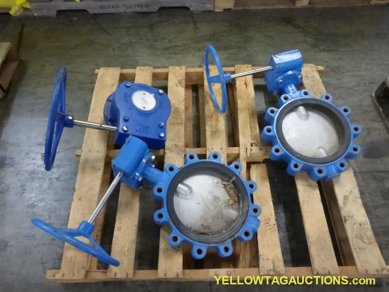 10" Pratt & Whitney Industrial, Butterfly Valves, 2 Qty., w/(1) Manual ...