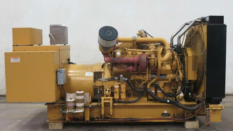800 KW Caterpillar #3412, diesel generator set, 277/480 Volts, 1034 ...