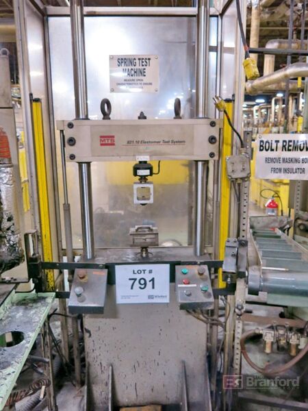 3.3 KIP (15kN), MTS #831.10, Elastomer fatigue test system, hydraulic ...