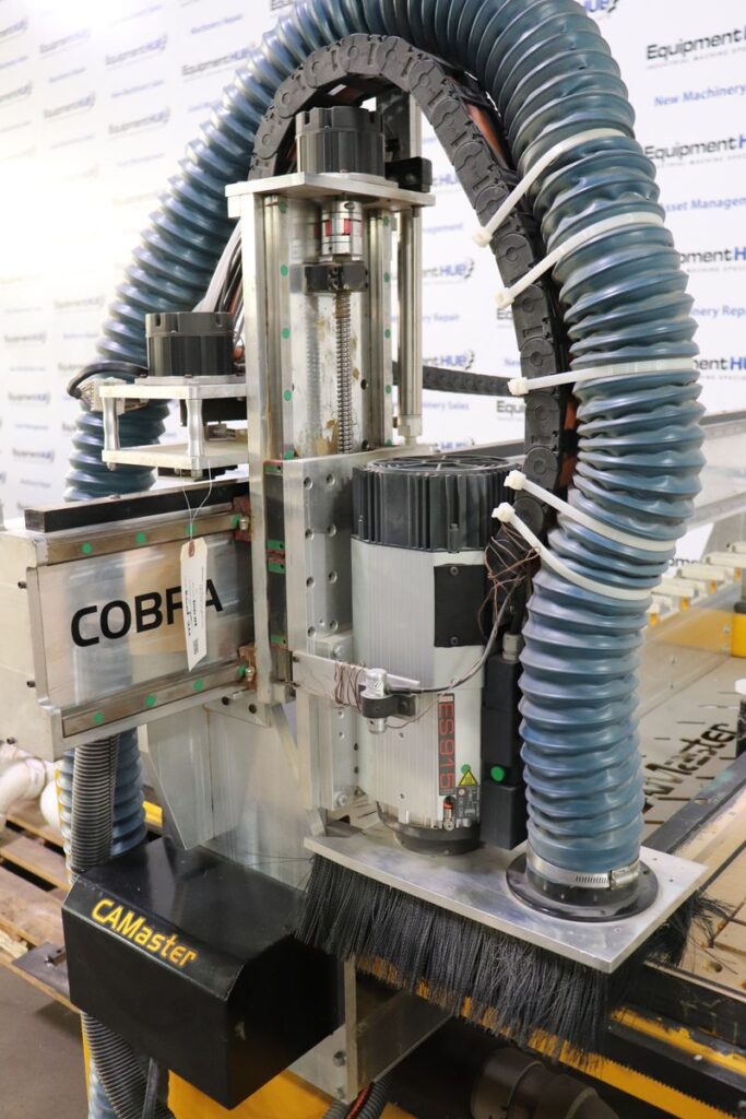 CAMaster #CR-510ATC Cobra, 5' x 10' CNC router with 20 HP vacuum pump ...