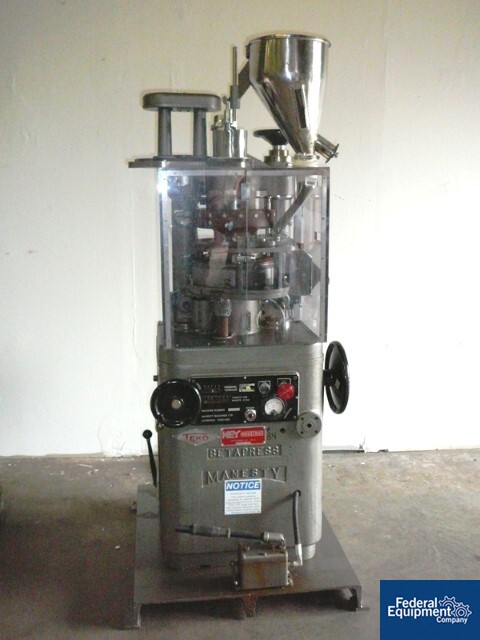 6.5 Ton Manesty #Betapress, Rotary Tablet Press, 16-Station, 90k TPH, 5 ...