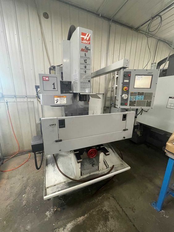 Haas #TM-1, CNC tool room mill, 30" X, 12" Y, 16" Z, 40000 RPM, 10 automatic tool changer, Cat ...