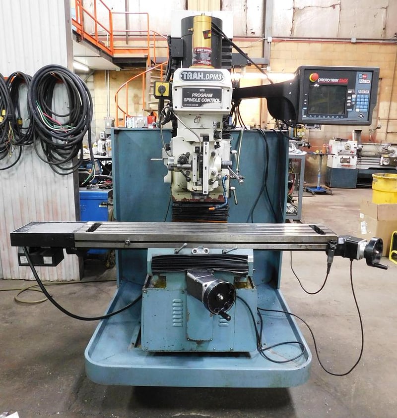 Trak #DPM-SX3, CNC bed mill, 10" x50" tbl., 17" X, 31" Y, 20" Z, 70 ...
