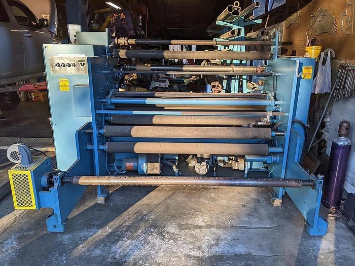 Stanford #338-MCS, duplex slitter rewinder, 62" wide, 36" unwind ...