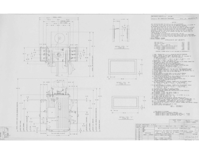 5000/6250 kVA, 13800 Delta Primary, , 4160 Wye Secondary, Westinghouse ...