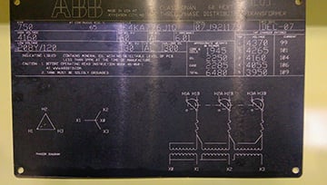 750 kVA, 4160 DELTA Primary,, 208/120 WYE Secondary, ABB, Loop feed ...