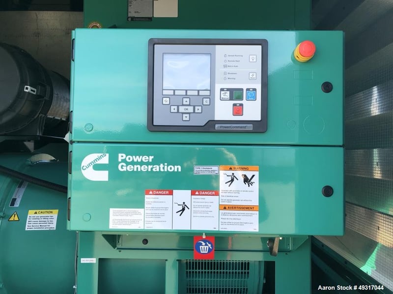 500 KW Cummins #DFEK, Standby Diesel Generator Set, UL 2200, #QSX15-G9 ...