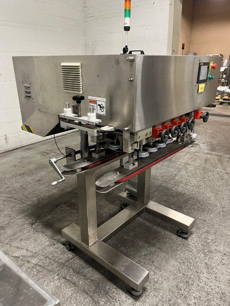 CVC #CVC1205, Inline Capper, 8 Quil, w/Powered Side Belts & Capacity ...