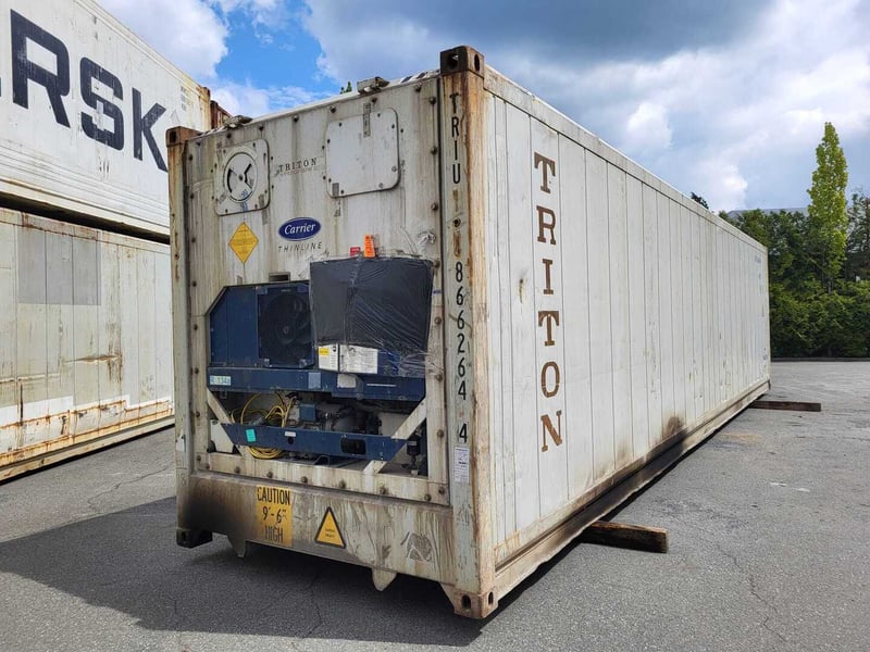 40' Non-working refrigerated shipping container, Triton TRIU8662644 For ...