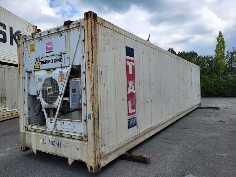 40' Non-working refrigerated shipping container, TAL TCLU1080246 For ...