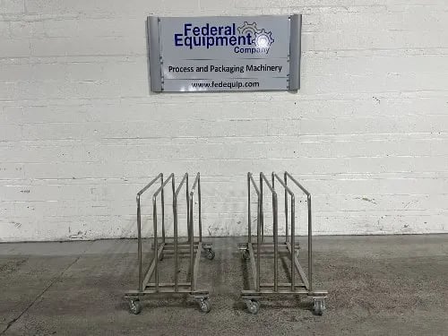 Screen Racks, Stainless Steel, Set of (2), for Circular Screens, on ...