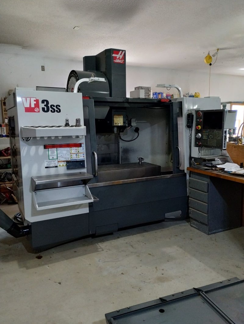 Haas #VF-3SS, CNC vertical machining center, 40" X, 20" Y, 25" Z, 12000 RPM, 24 side mount ...