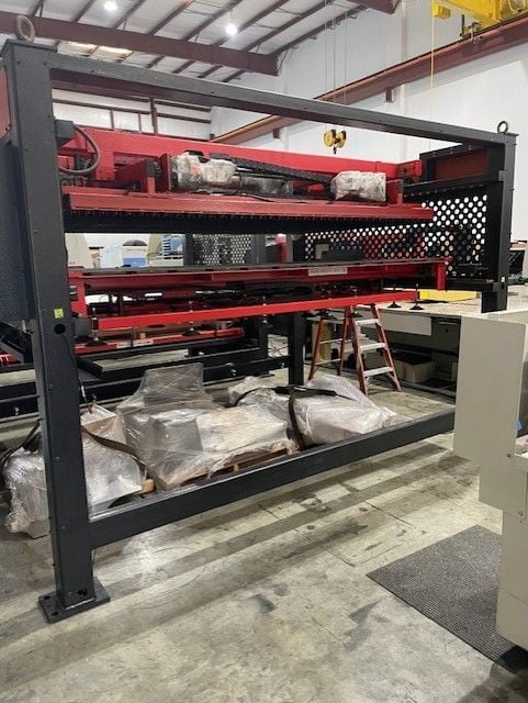 Amada #AMS3015CL, automate your Ensis/LCG fiber laser with this cycle ...