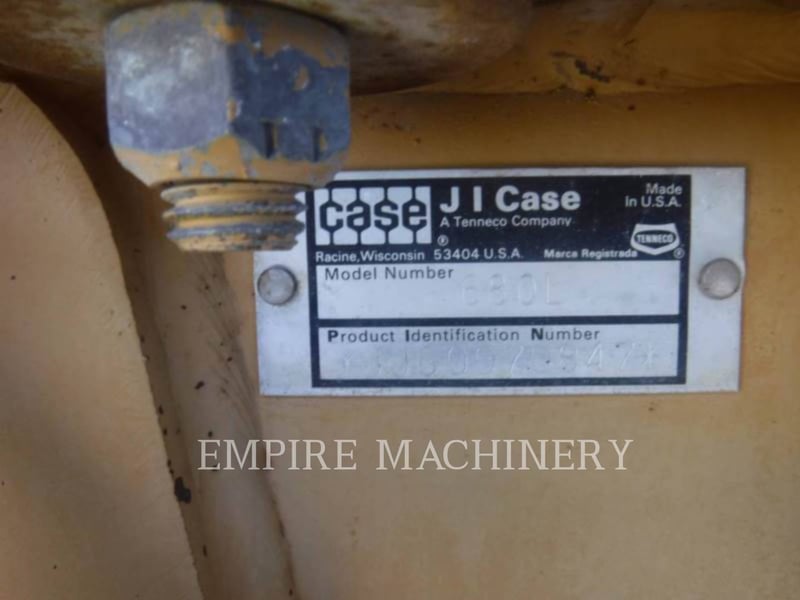 Case 680L, Backhoe Loader, 7356 hours, S/N: JJG0070847, 1991 For Sale ...