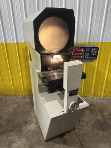14" Microvu #H-14, inspection optical comparator, digital read out For ...