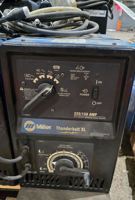 225/150 Amps, Miller #Thunderbolt-225, Arc Welder, 25 V Output For Sale ...