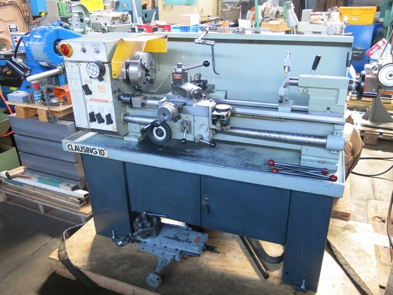 10" x 30" Clausing #1030, teach lathe, 6" swing over cross slide, D1-3 ...