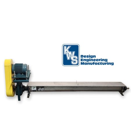 4" diameter X 6' long, Screw Auger Conveyor, Stainless Steel Feeder, 1 ...