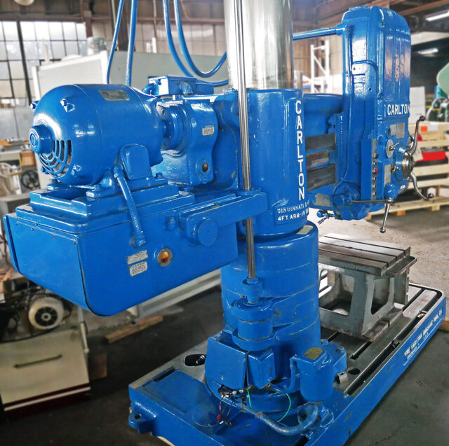 4' -13" Carlton #3A, Radial Arm Drill Press, 36" Horz. Head Travel on ...