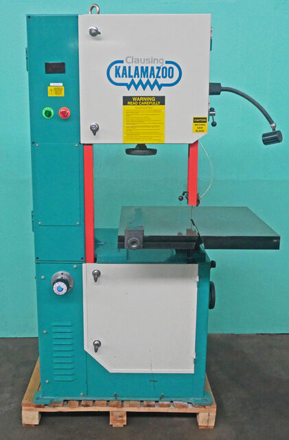 20" x 12.75" Clausing Kalamazoo #V2012F, Vertical Band Saw with Fixed Tilting Table, 160.5"-161. ...