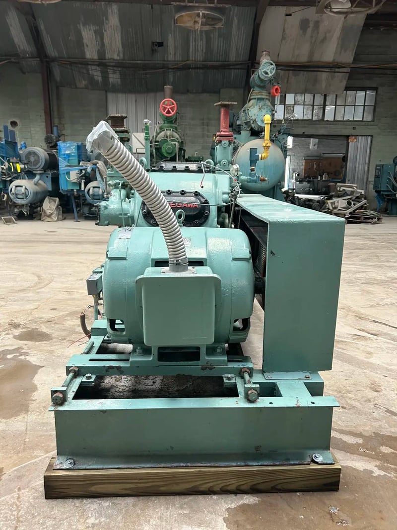 100 HP Hasegawa #VML6A, Ammonia Reciprocating Compressor Package, 6 ...