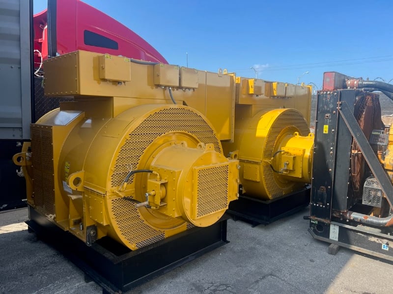 3000 KW, Kato Engineering, 480 Volts, 3 phase, continuous generator end ...