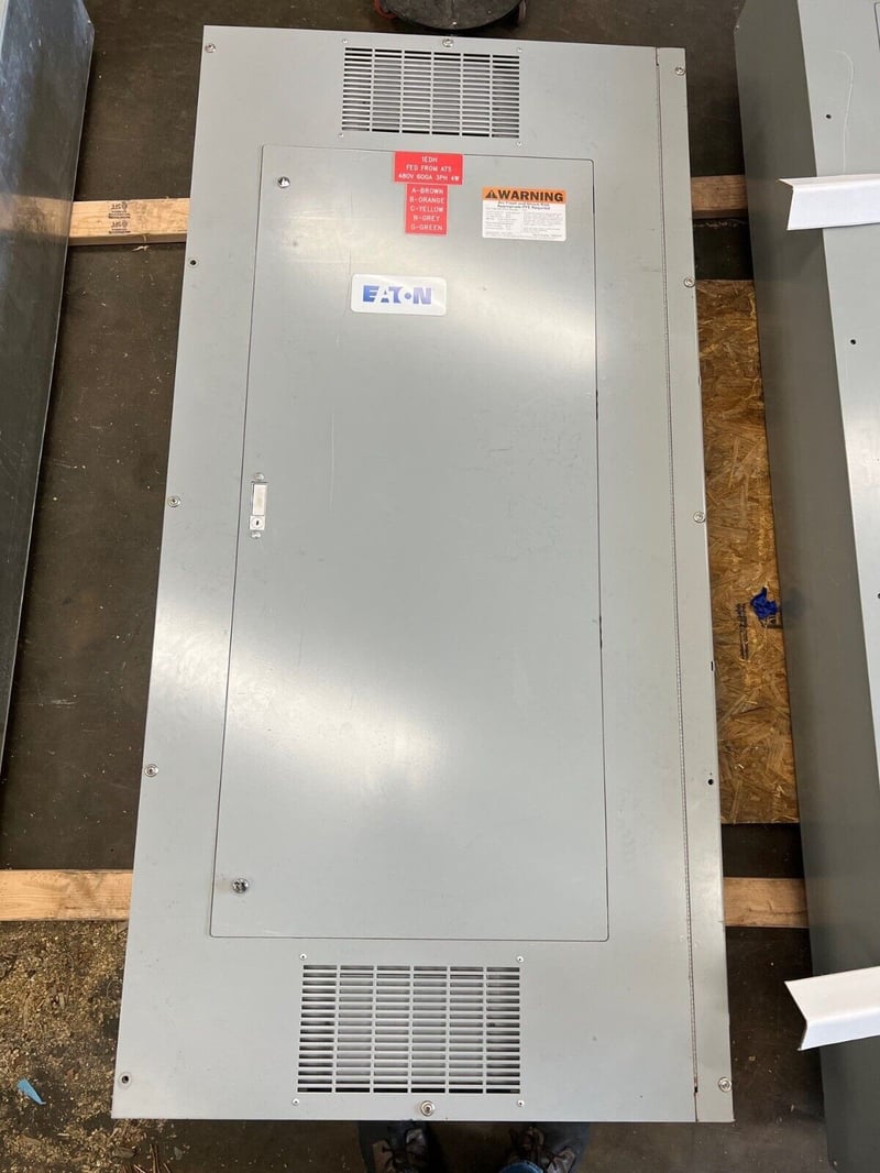 600 Amp. Eaton, PRL4, Panelboard, 480/277 Volts 3PH 4W 24 Cir Indoor ...