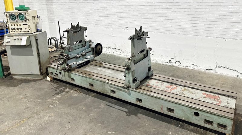 10000 lb. Schenck #RS-5B, horizontal balancing machine, M470 instrument ...
