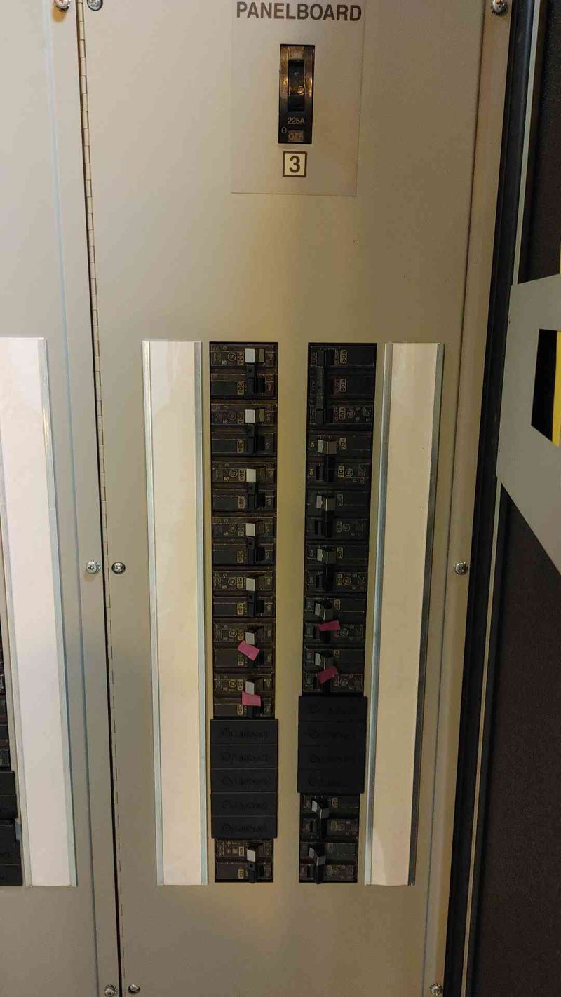 Liebert #PPA150C, PDU, 4 Wire, 3 phase, 480 x 208/120 VDC, W/ 3X 225A ...