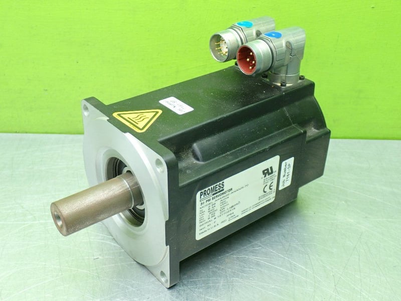1.52 KW Promess #AKM52E-ANANR-70, Servo Motor, 3 Phase, 2000 RPM, 640 ...
