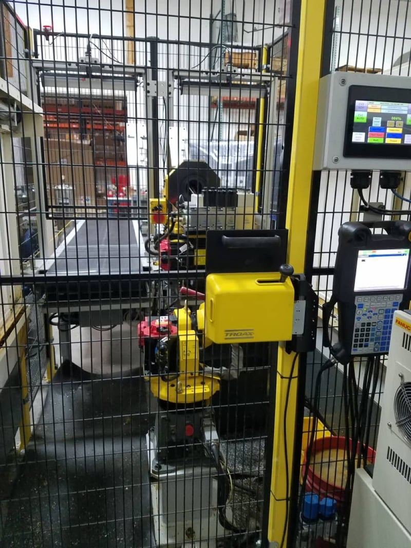 Roboflex #CS Robotic Cell, Fanuc M-10ia/12 Robot, 12kg payload, 1420mm ...
