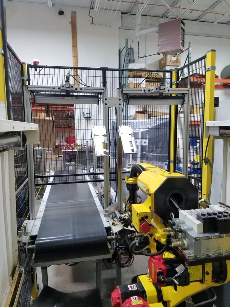 Roboflex #CS Robotic Cell, Fanuc M-10ia/12 Robot, 12kg payload, 1420mm ...