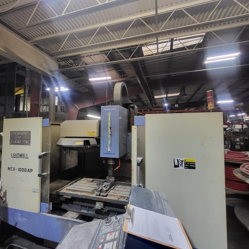 Leadwell #MCV-1000AP, vertical machining center, 43" X, 24" Y, 20" Z ...